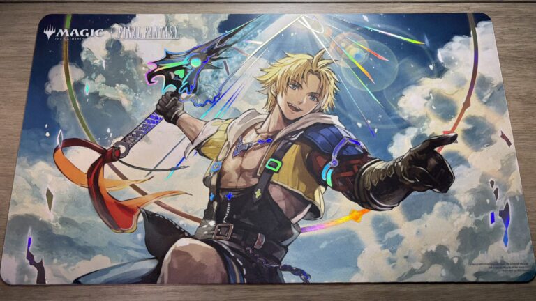 Foil "MTG - Final Fantasy: Tidus, Yuna's Guardian" Playmat - Matified: Premium Custom Playmats