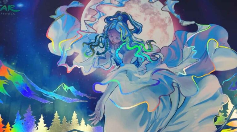 Foil "MTG - Avatar: The Last Airbender - Yue Moon Spirit" Playmat ...