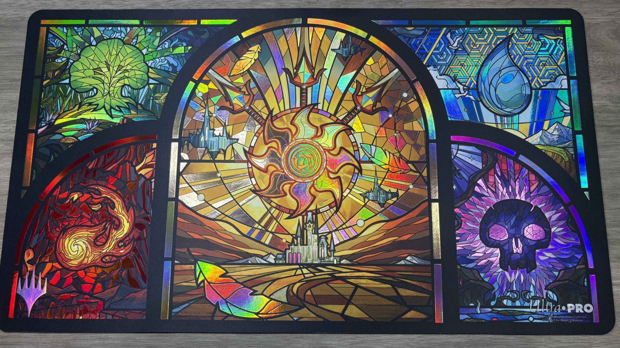 Foil "MTG - Dominaria United - Stained Glass Land" Playmat - Matified ...